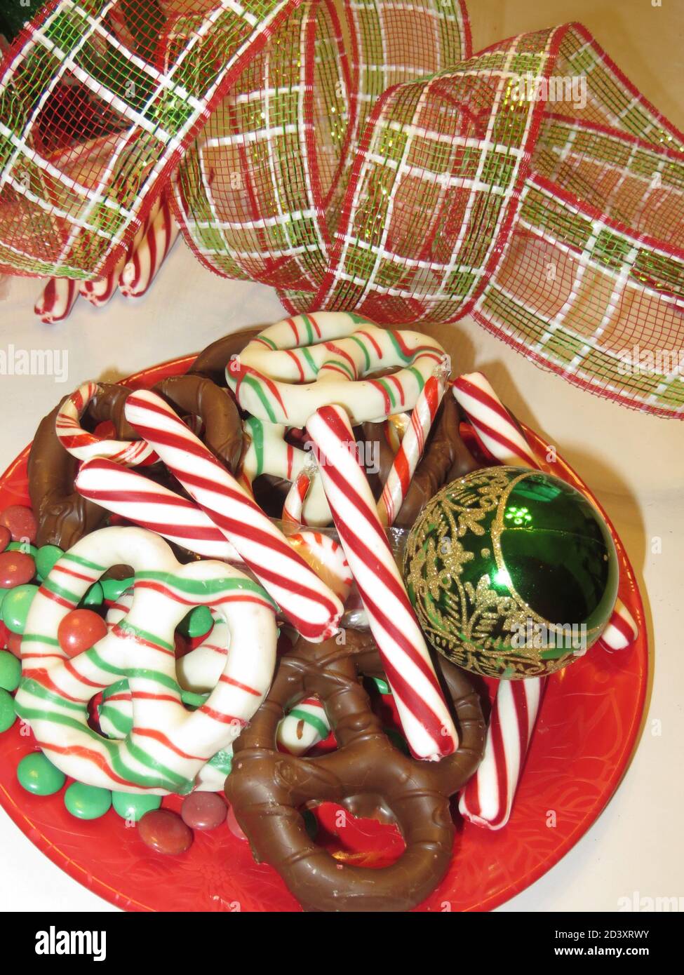 Christmas holiday candy variety Stock Photo - Alamy