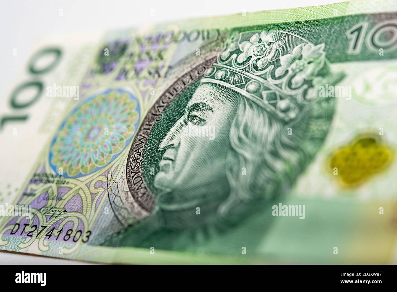 polish banknote paper money 100 PLN zloty Stock Photo - Alamy
