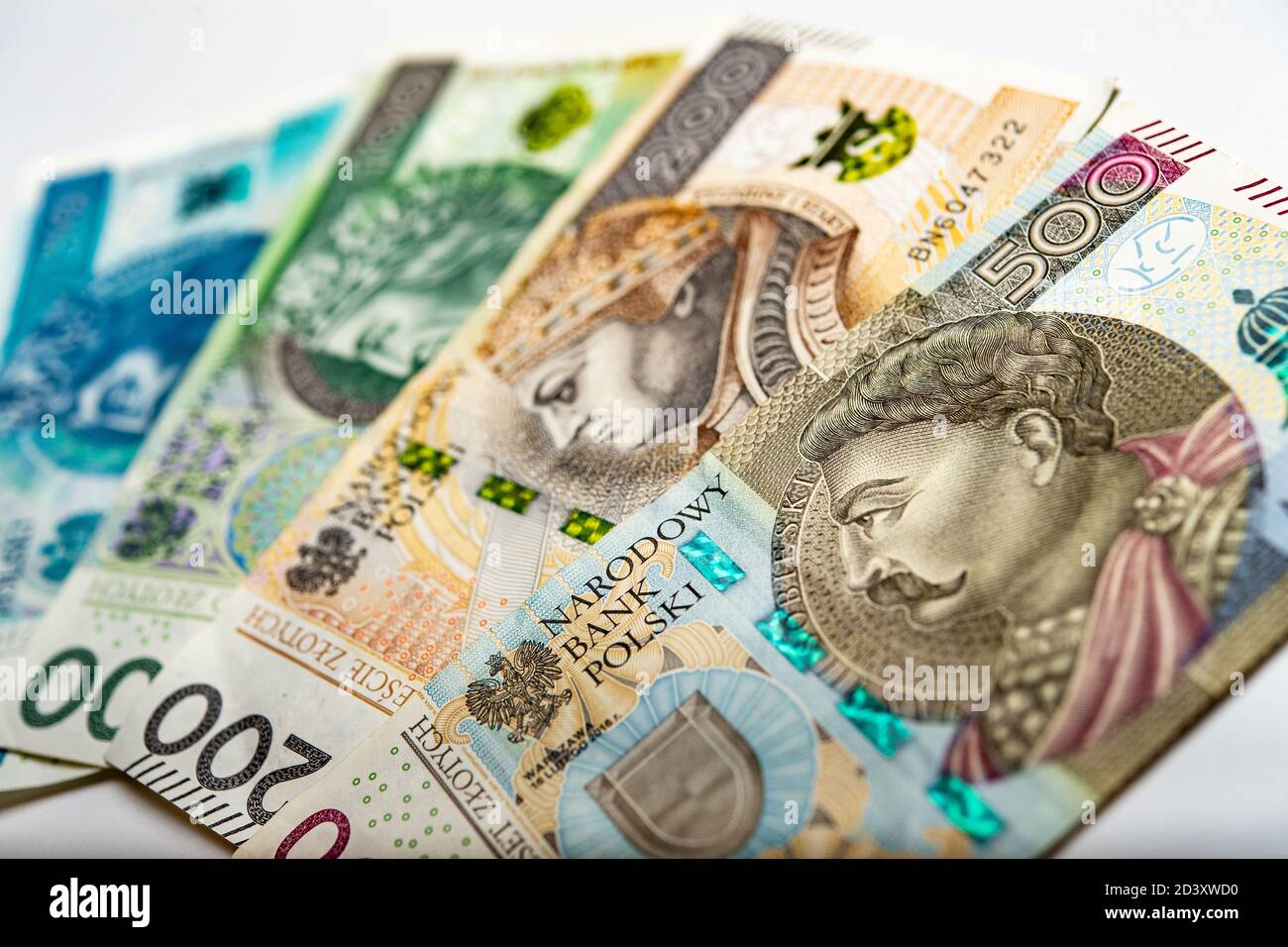 polish paper money or banknotes Stock Photo - Alamy
