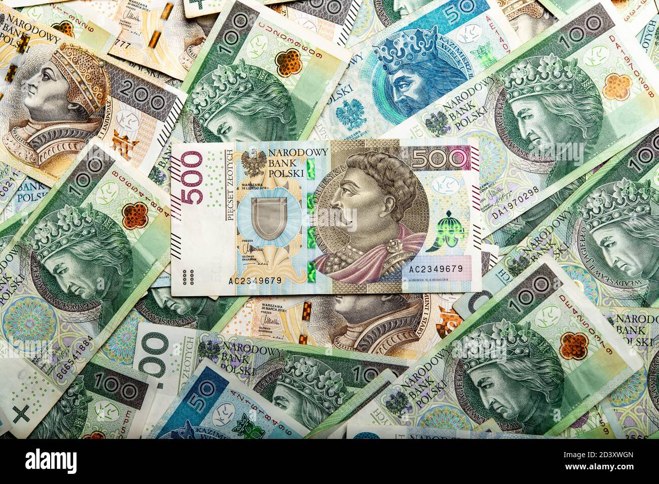 polish paper money or banknotes Stock Photo - Alamy
