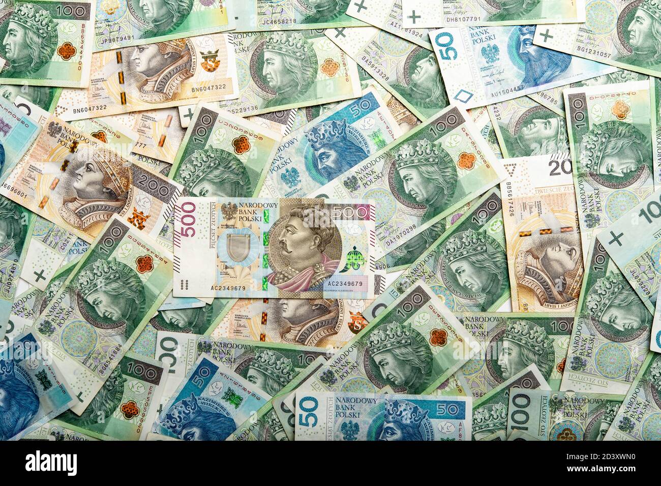 polish paper money or banknotes Stock Photo - Alamy