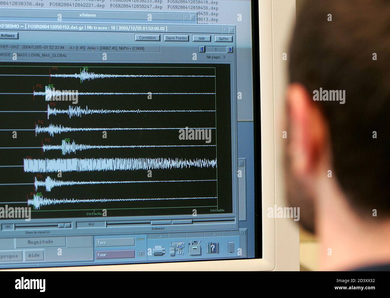 Richter scale graph hi-res stock photography and images - Alamy