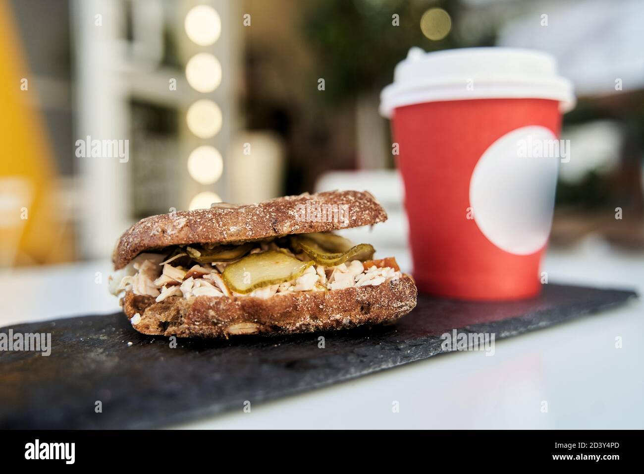 Coffee and sandwich hi-res stock photography and images - Alamy