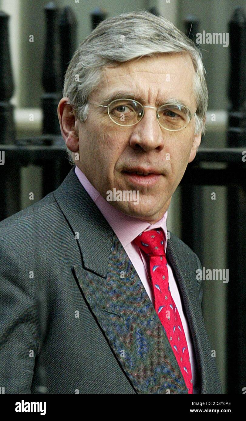 Foreign secretary jack straw arrives for a meeting hi-res stock ...