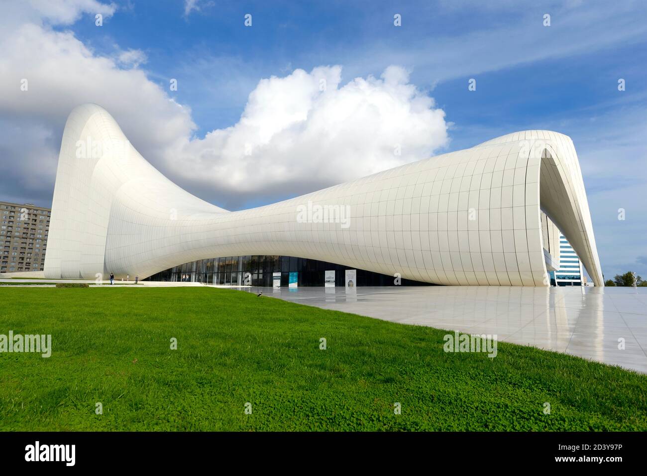 Heydar Aliyev Cultural Center in Baku, Azerbaijan. Architecture of ...