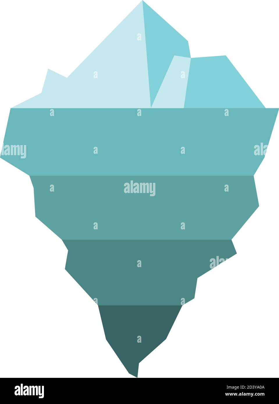 iceberg white design, Water ocean and ice theme Vector illustration ...