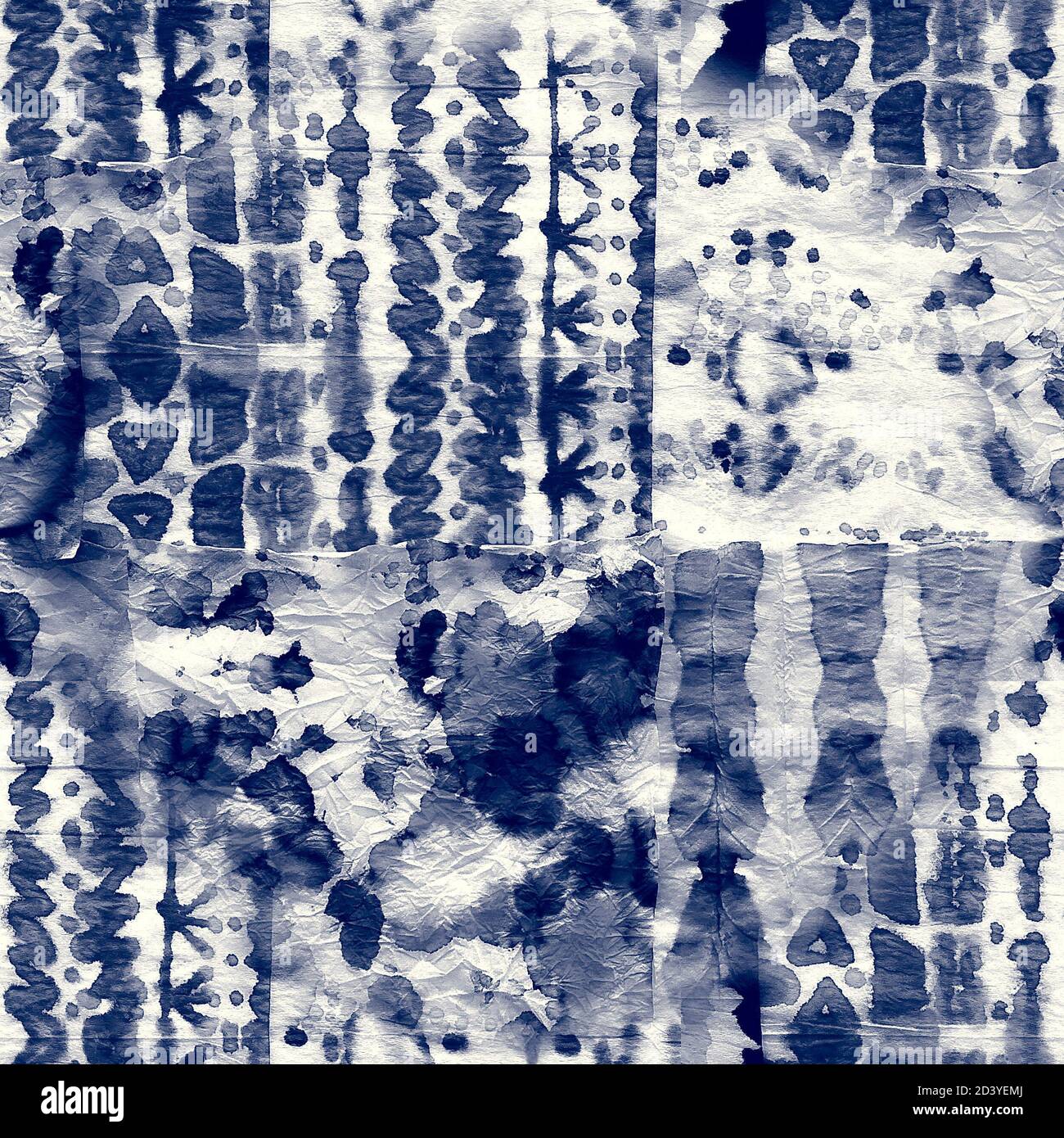 Alcohol ink indigo seamless background. Hand Stock Photo - Alamy