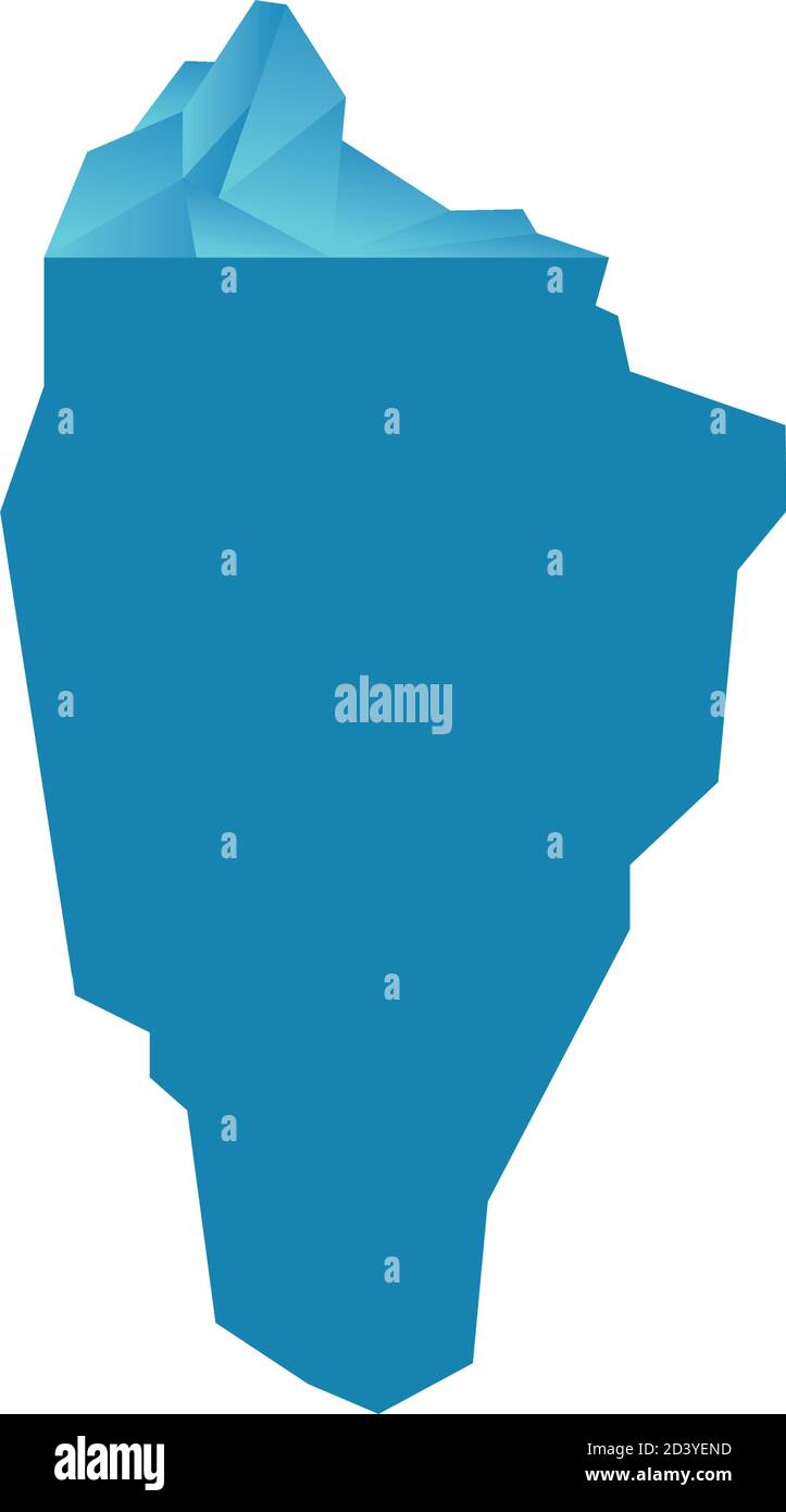iceberg blue design, Water ocean and ice theme Vector illustration ...