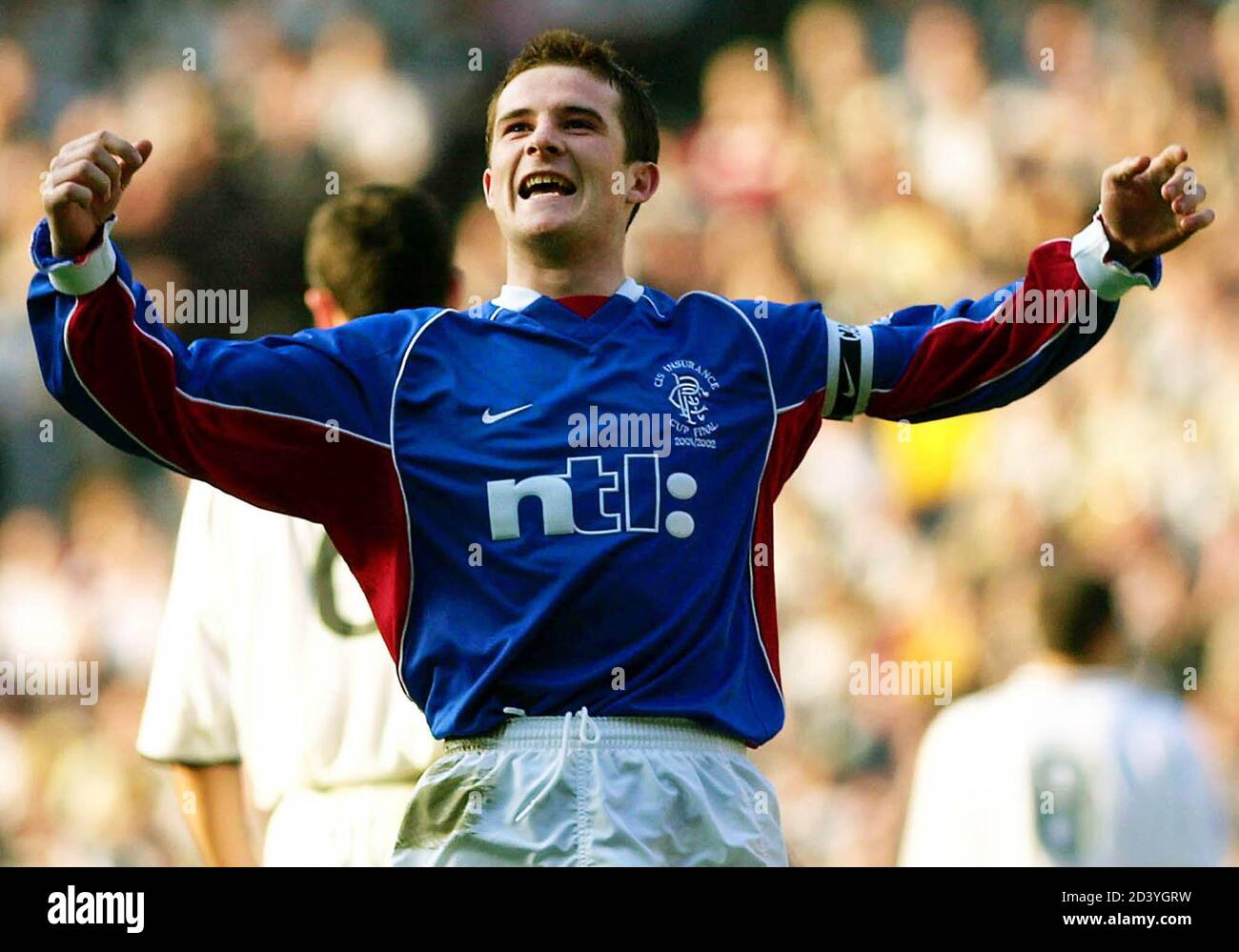 Rangers captain barry ferguson celebrates cis insurance cup hampden ...