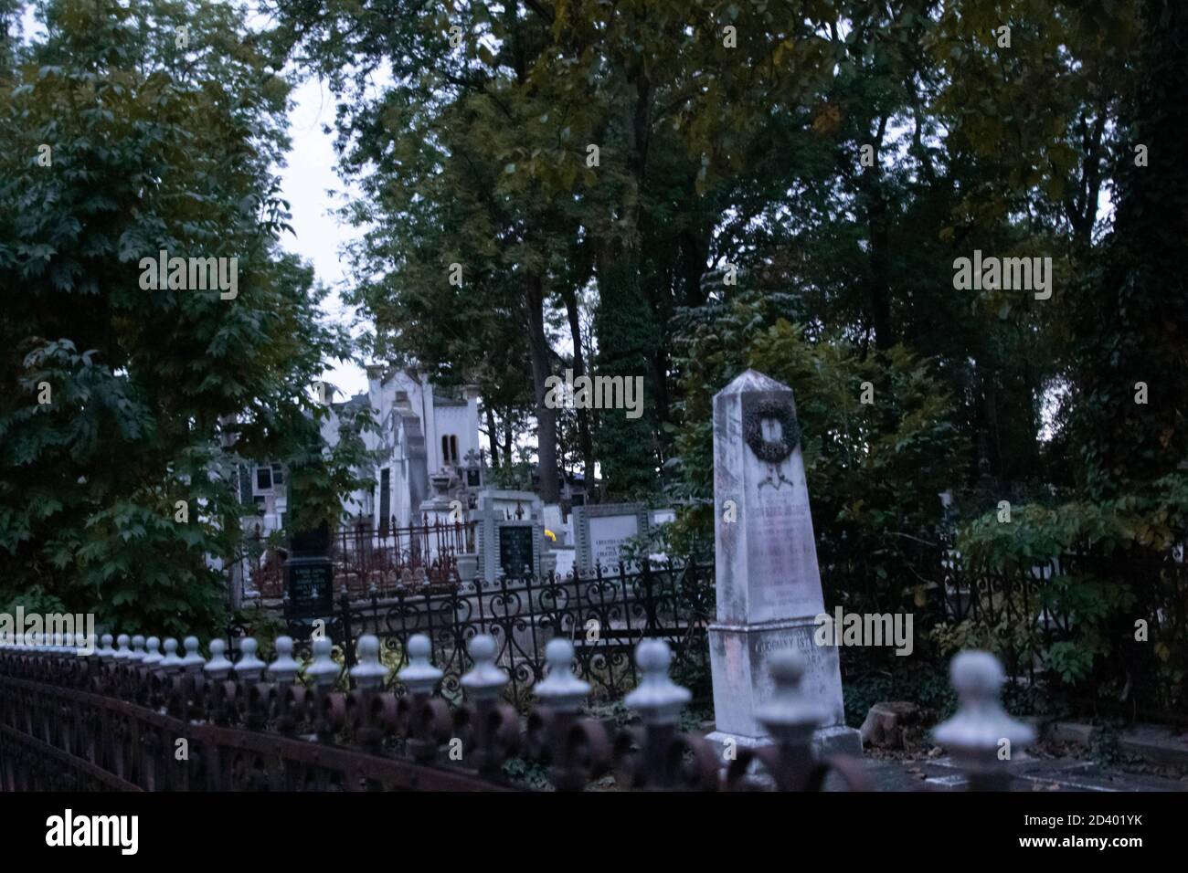 A grave historical monument and a crypt and a crypt behind Stock Photo ...