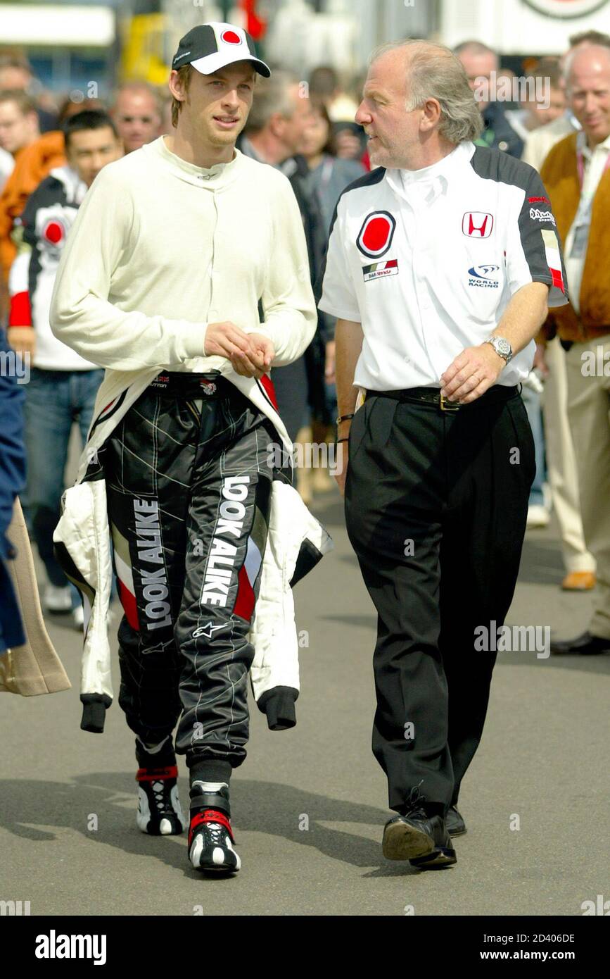 David richards jenson button 2004 hi-res stock photography and images ...