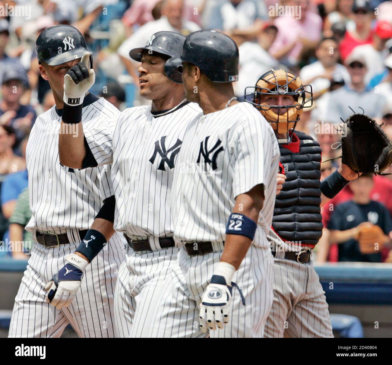 New york yankees l r derek hi-res stock photography and images - Alamy