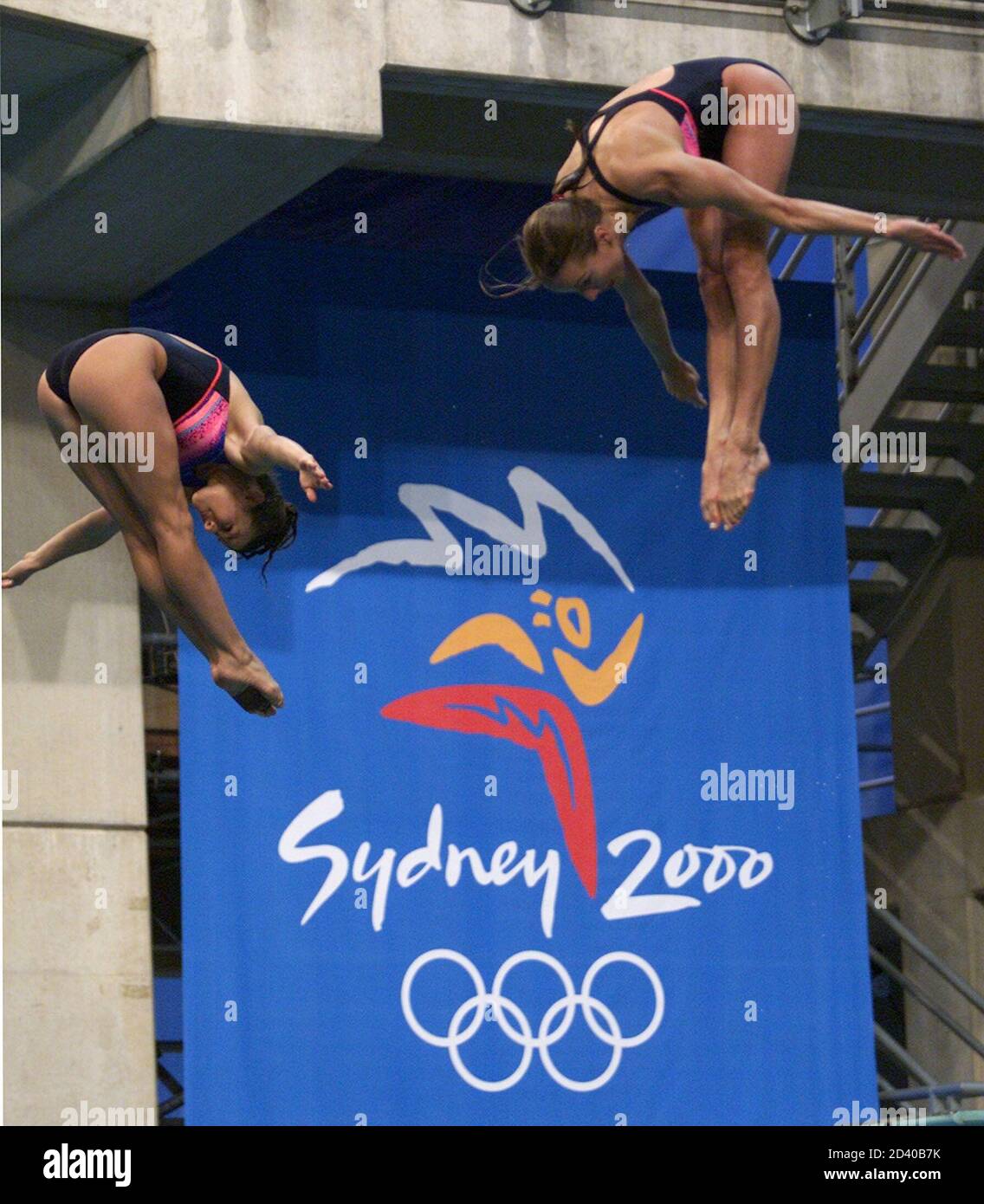 Womens synchronized 3m springboard final olympic games hi-res stock ...