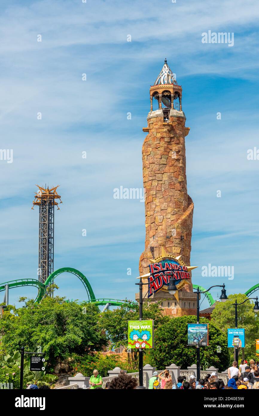 Tower Amusement Park, Universal Studios Florida, USA Stock Photo - Alamy