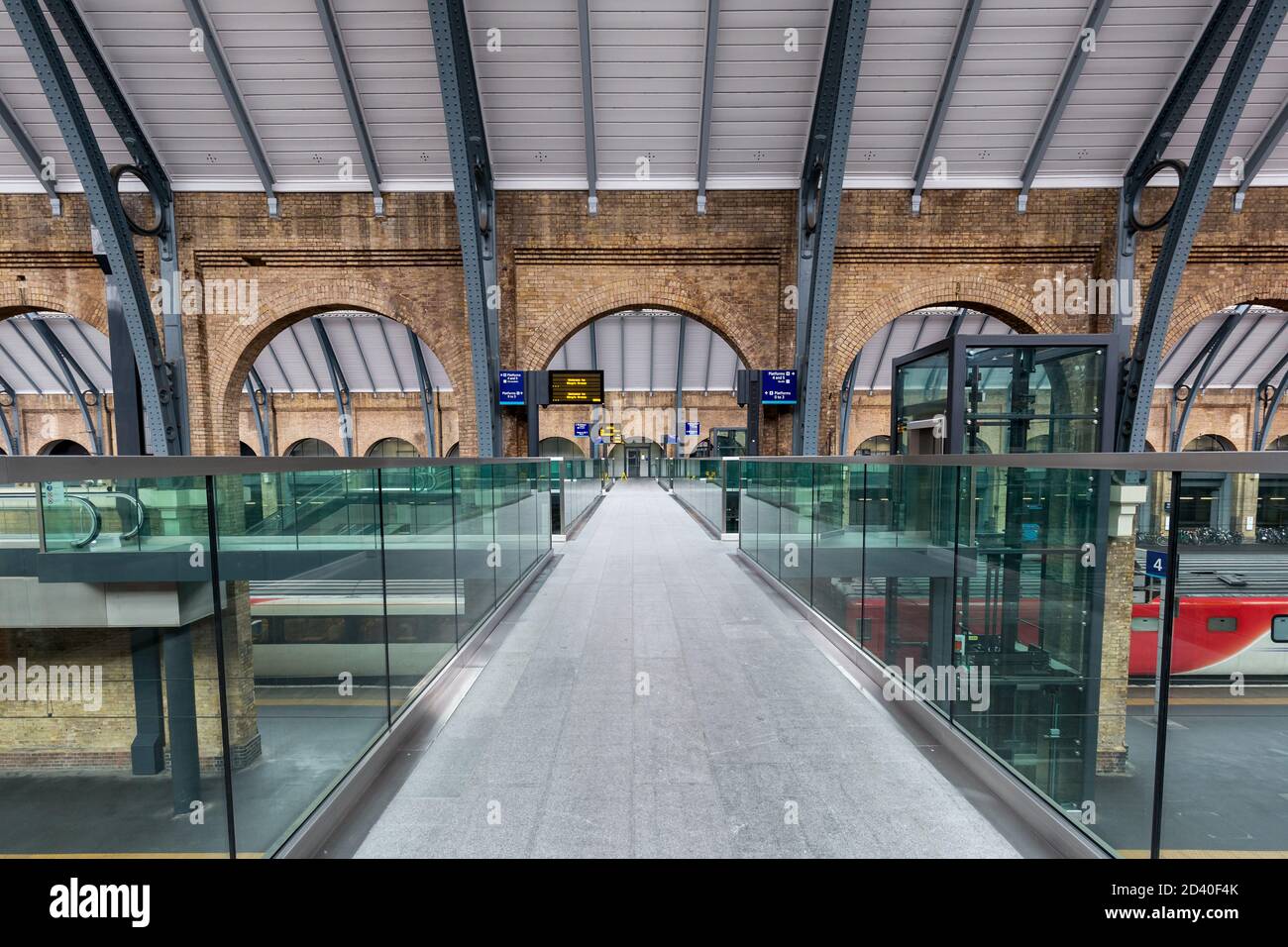 London, Uk - June 21, 2017: Kings Cross station in London indoor. Also ...