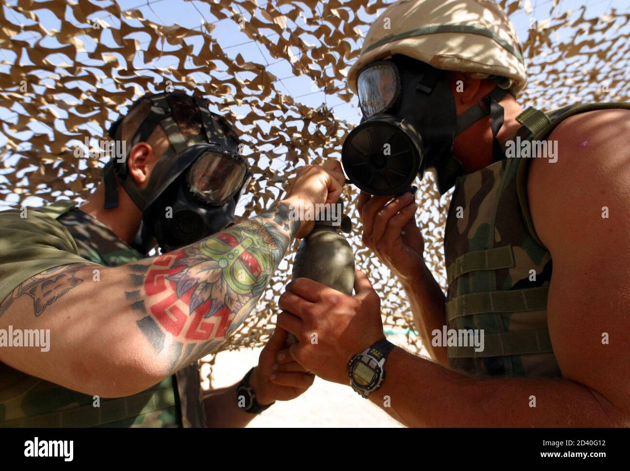 S gas mask drill hi-res stock photography and images - Alamy