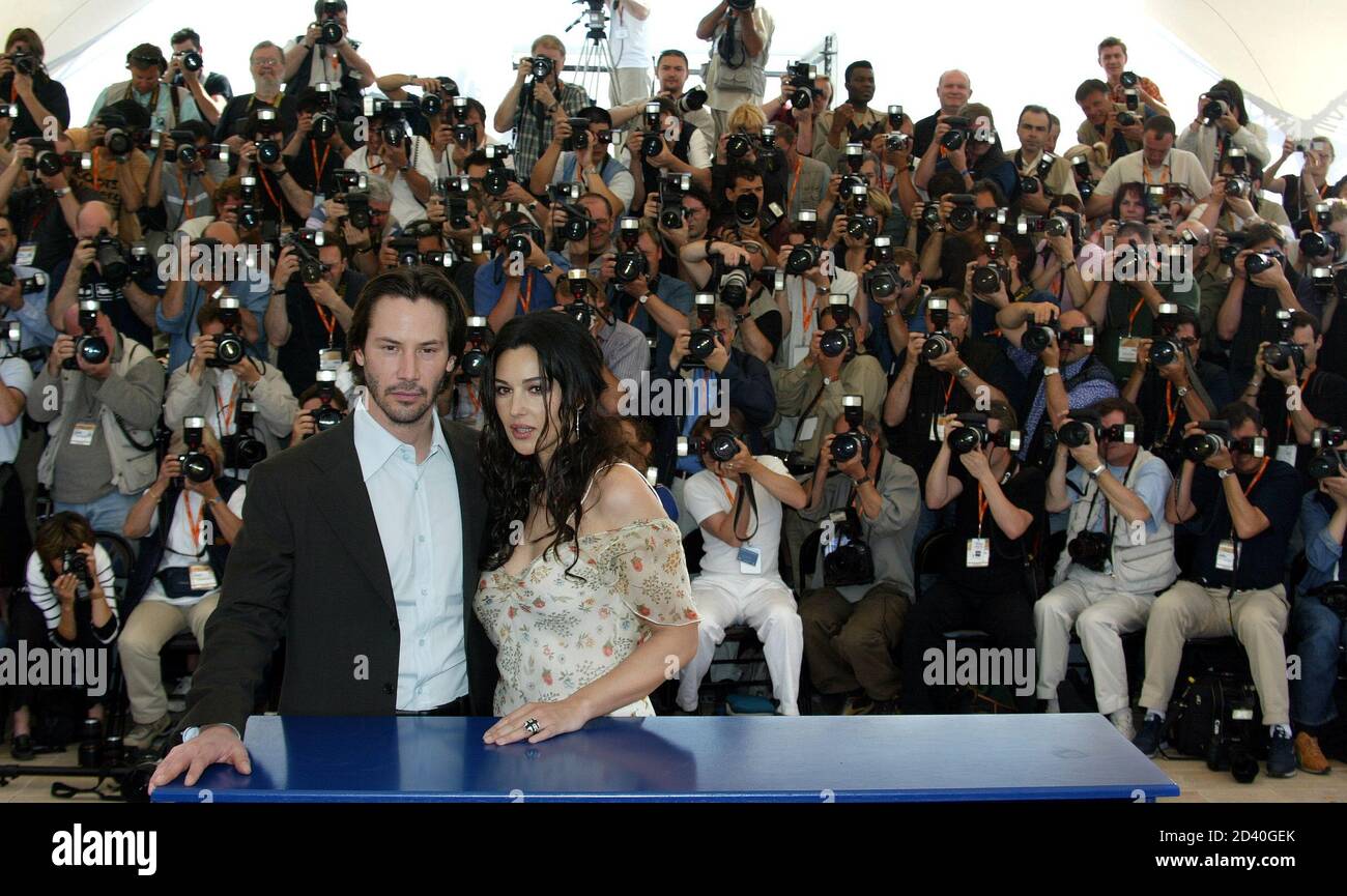 Bellucci Reeves Cannes High Resolution Stock Photography and Images - Alamy