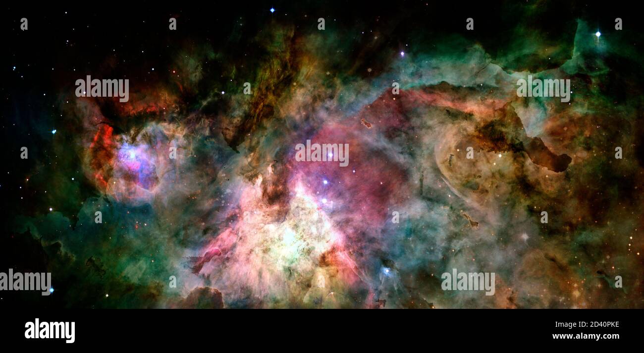Outer space. Elements of this image furnished by NASA Stock Photo - Alamy
