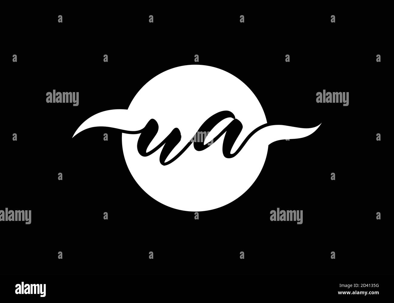 Initial Monogram Letter UA Logo Design Vector Template. Graphic ...