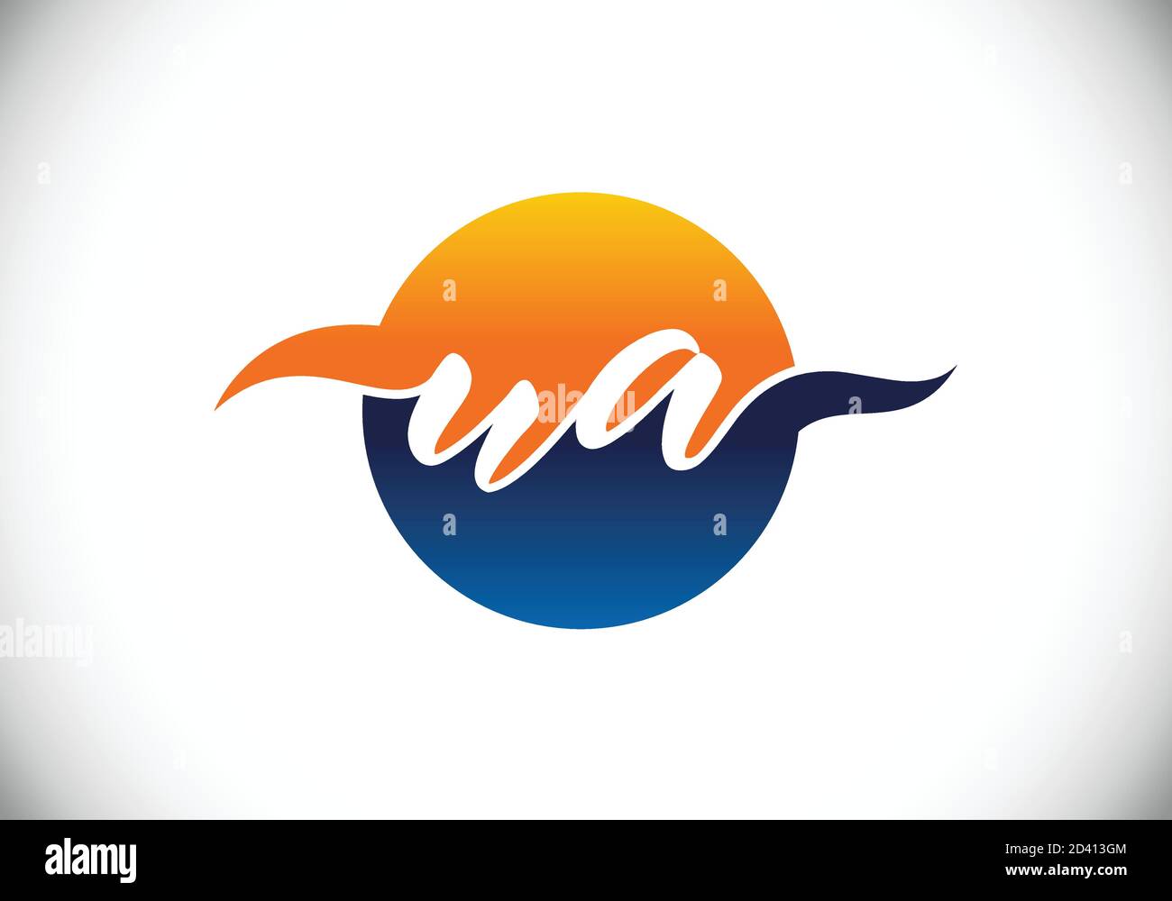 Initial Monogram Letter UA Logo Design Vector Template. Graphic ...