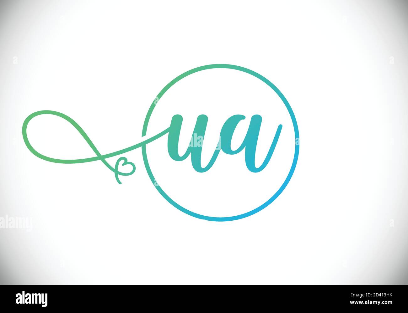 Initial Monogram Letter UA Logo Design Vector Template. Graphic ...