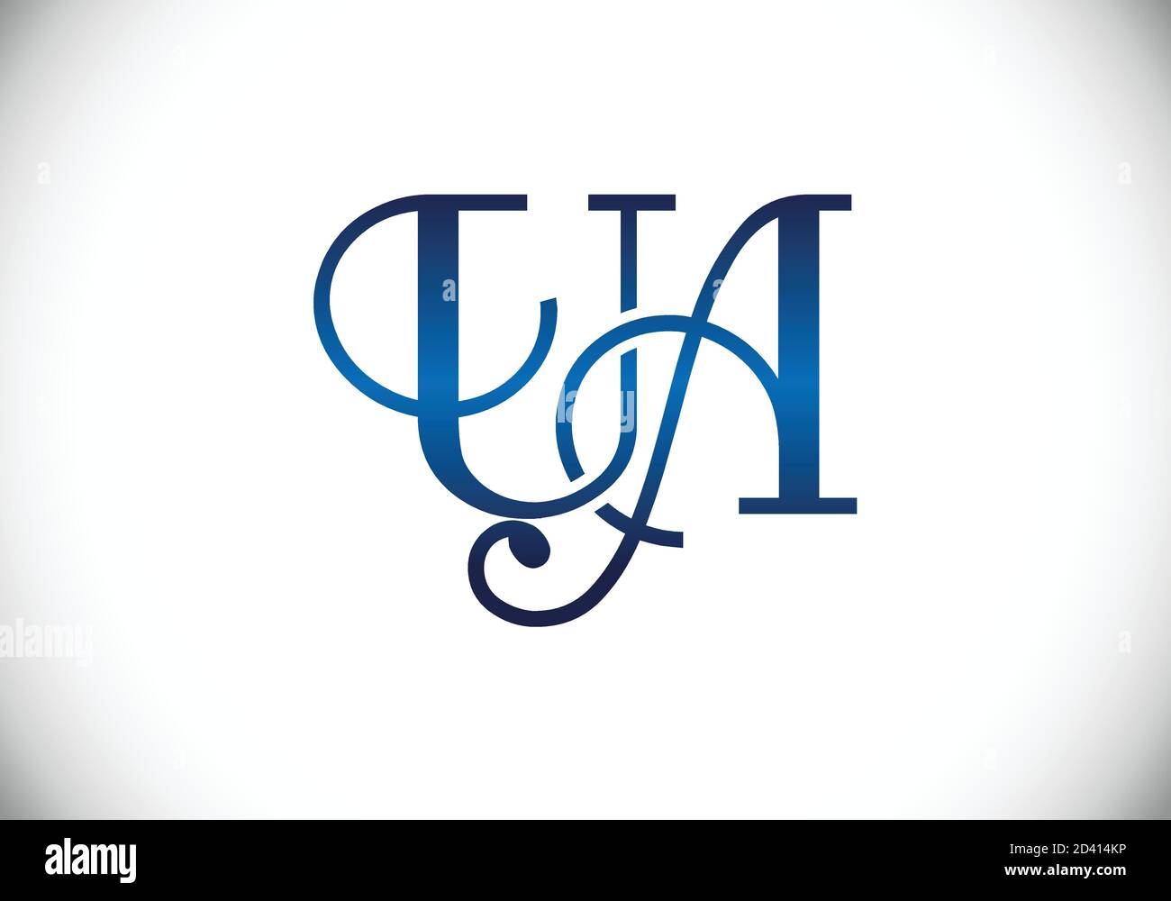 Initial Monogram Letter UA Logo Design Vector Template. Graphic ...
