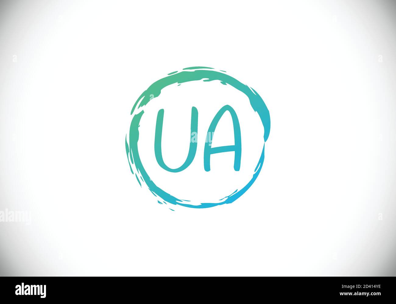 Initial Monogram Letter UA Logo Design Vector Template. Graphic ...