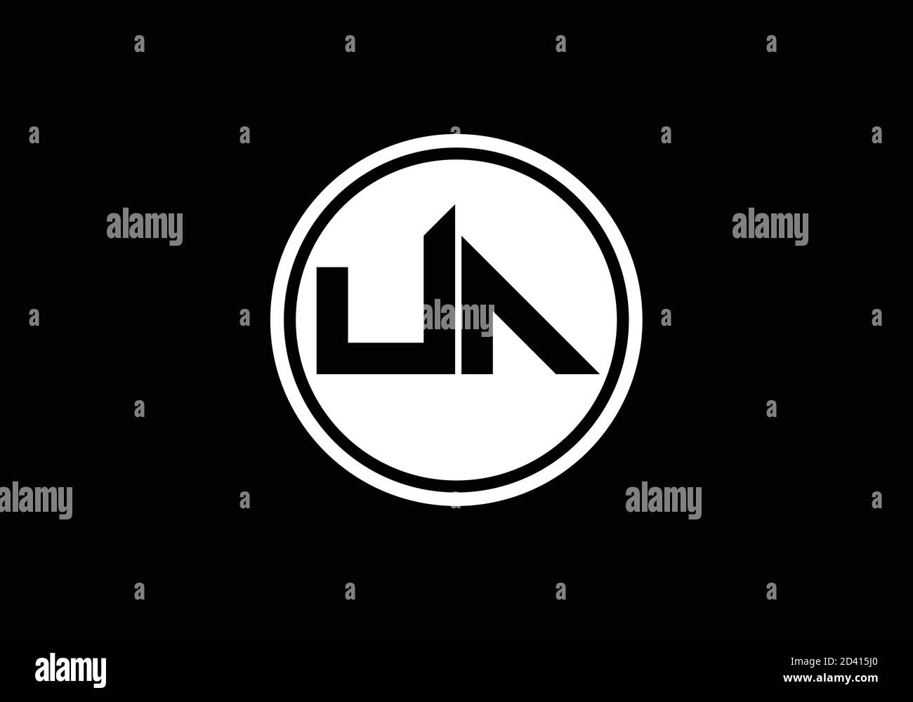 Initial Monogram Letter UA Logo Design Vector Template. Graphic ...