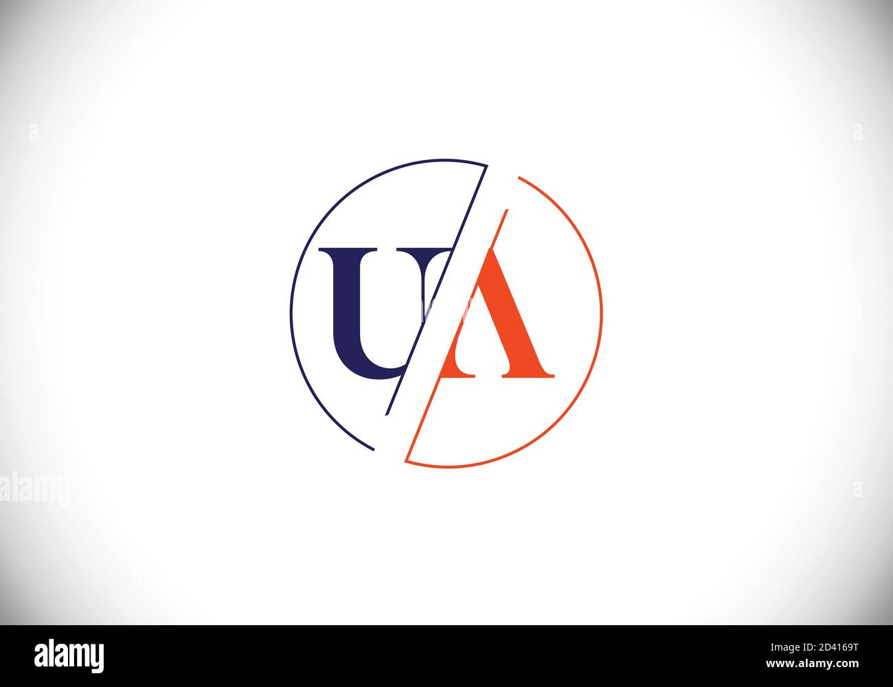 Initial Monogram Letter UA Logo Design Vector Template. Graphic ...