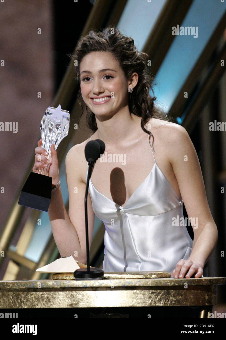 Emmy rossum 10th critics choice hi-res stock photography and images - Alamy