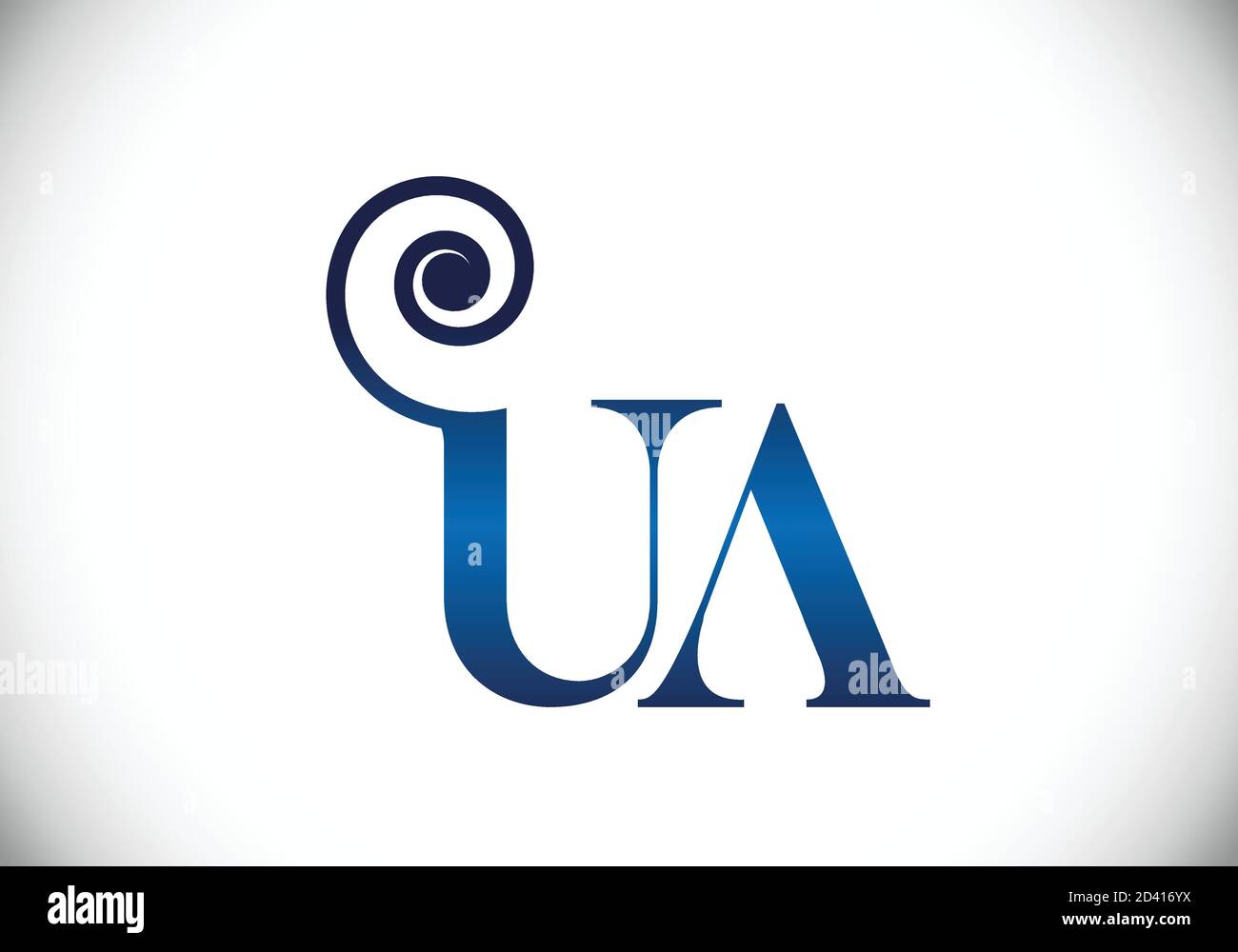 Initial Monogram Letter UA Logo Design Vector Template. Graphic ...