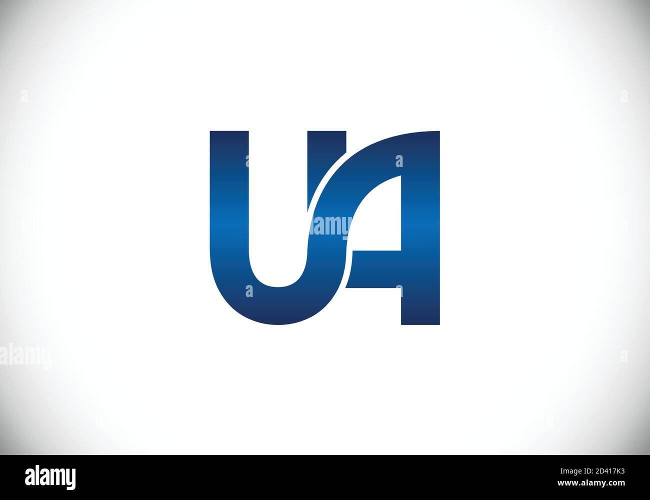 Initial Monogram Letter UA Logo Design Vector Template. Graphic ...