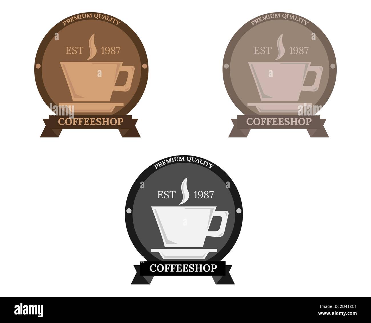 Illustration vector design of coffee retro and vintage logo template ...