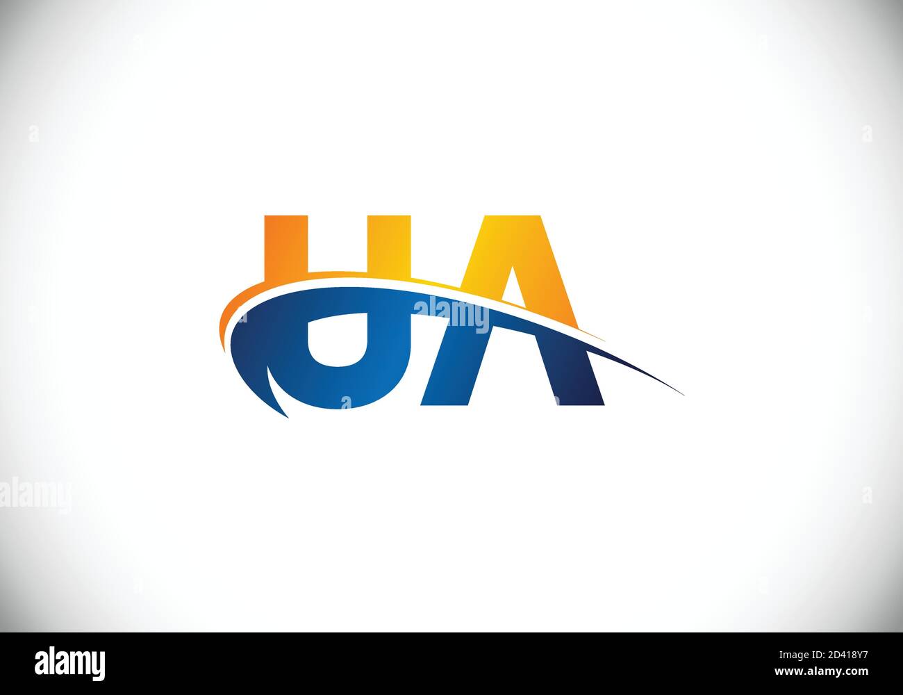 Initial Monogram Letter UA Logo Design Vector Template. Graphic ...