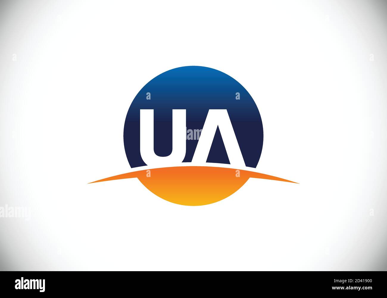 Initial Monogram Letter UA Logo Design Vector Template. Graphic ...