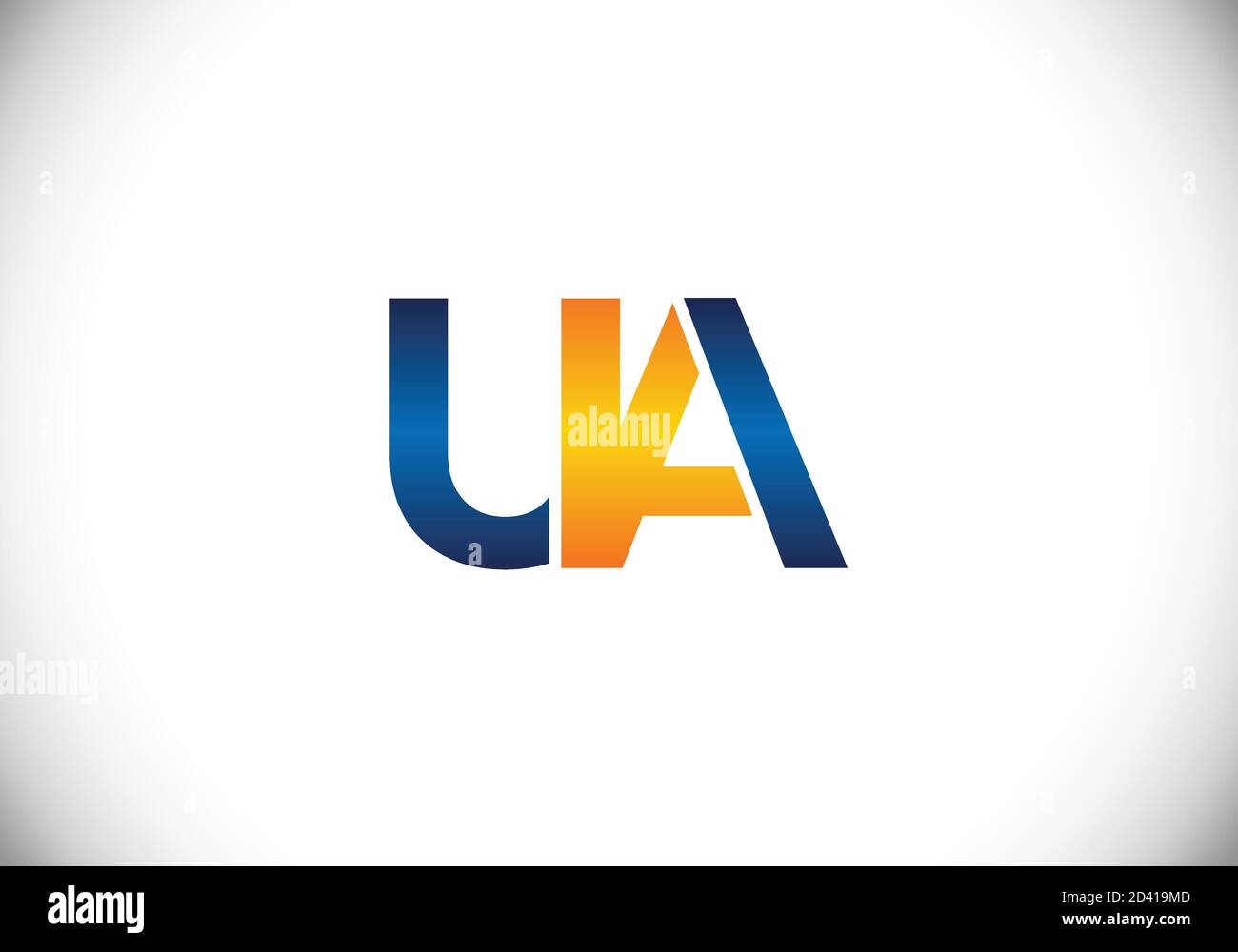 Initial Monogram Letter UA Logo Design Vector Template. Graphic ...