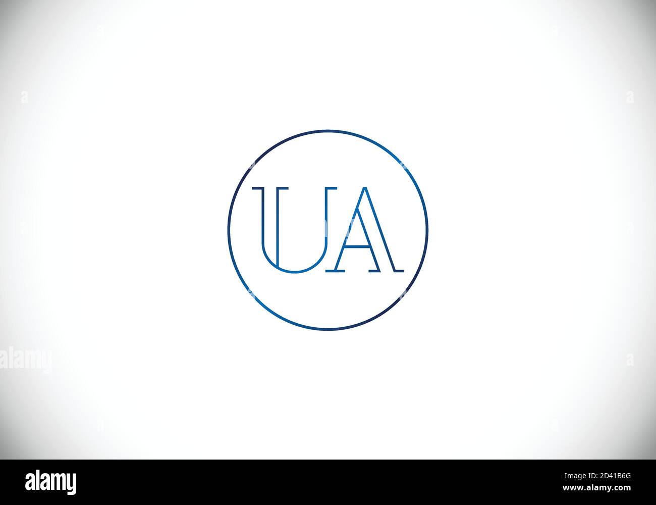 Initial Monogram Letter UA Logo Design Vector Template. Graphic ...