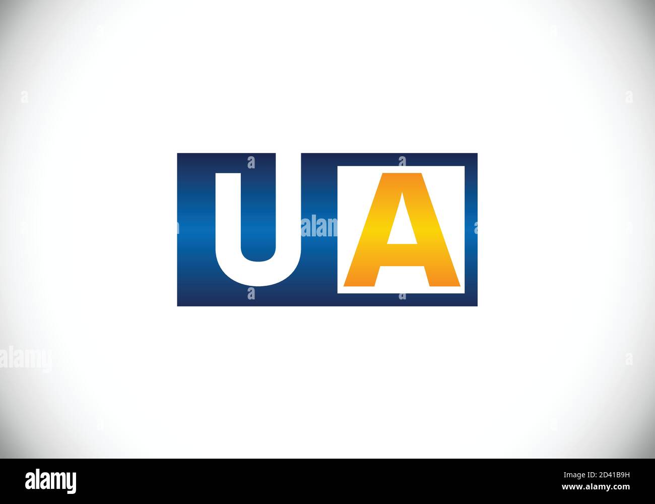Initial Monogram Letter UA Logo Design Vector Template. Graphic ...