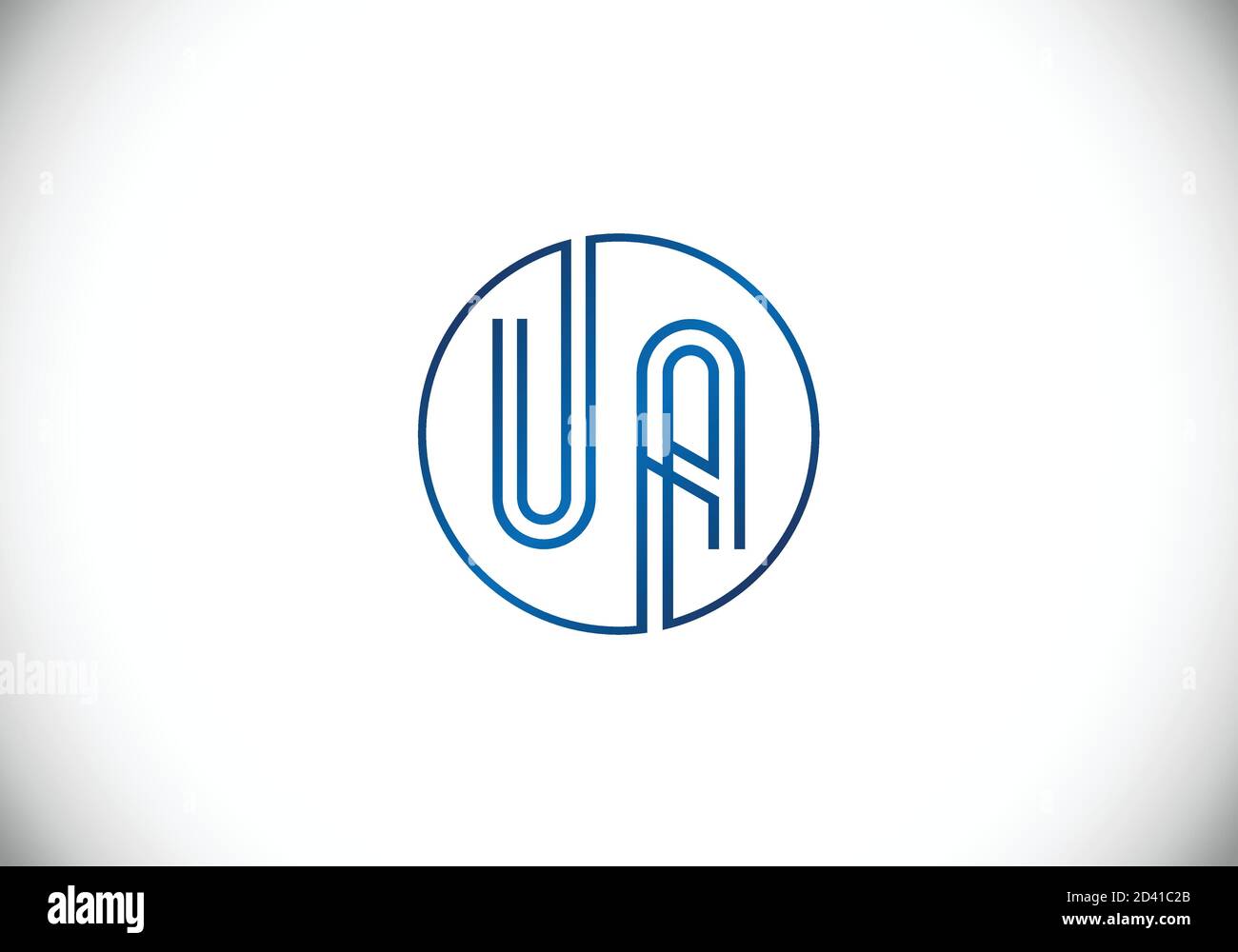 Initial Monogram Letter UA Logo Design Vector Template. Graphic ...