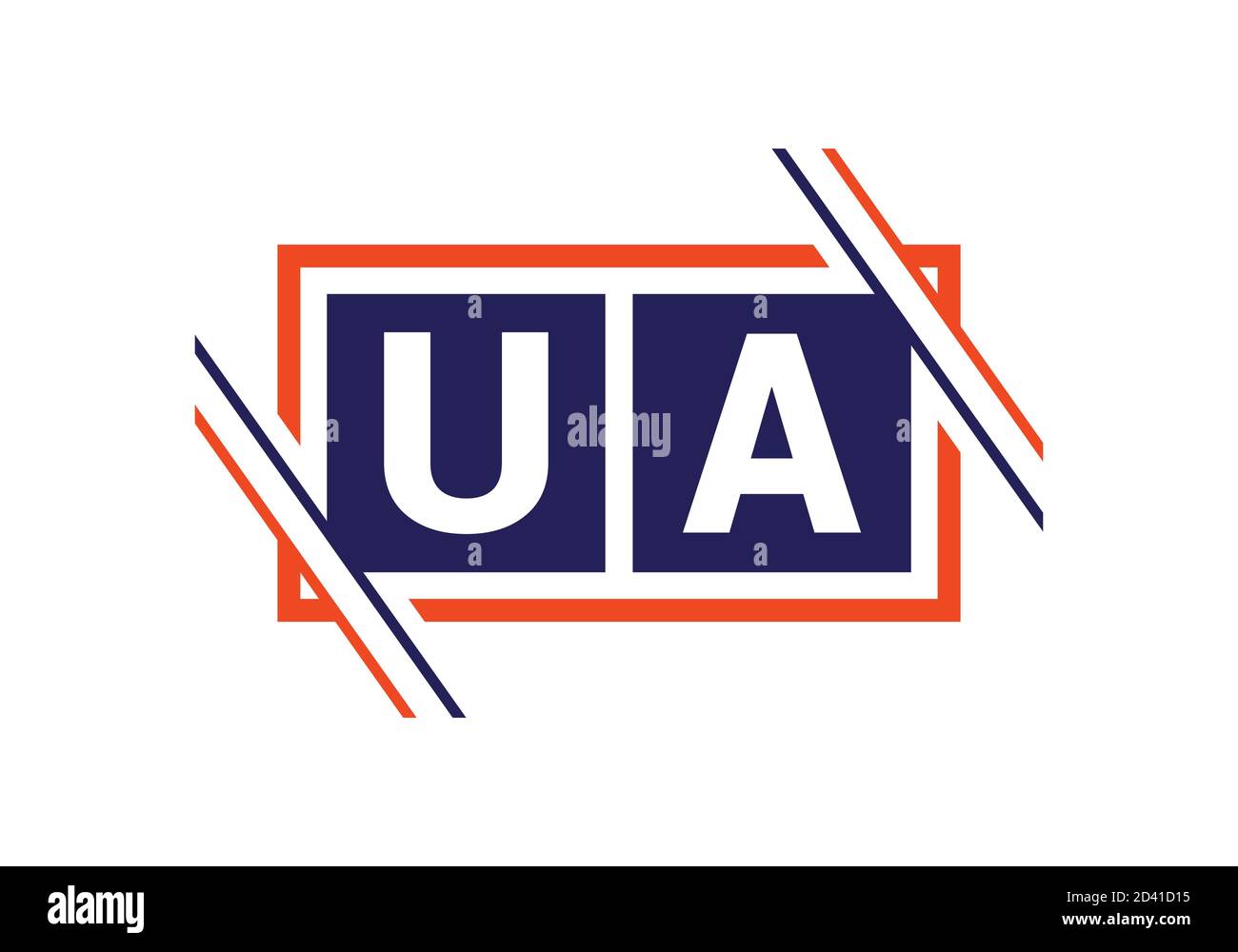 Initial Monogram Letter UA Logo Design Vector Template. Graphic ...