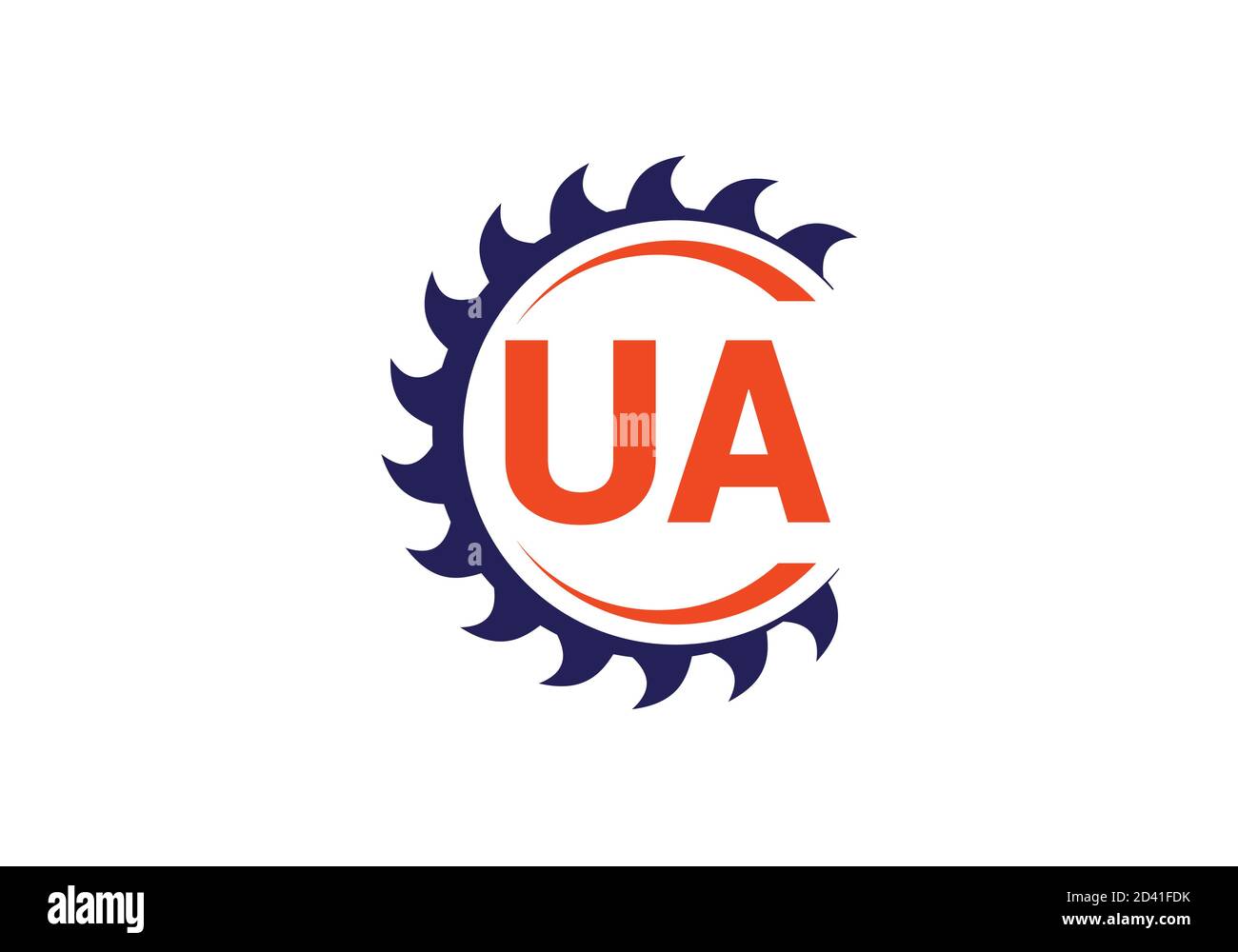 Initial Monogram Letter UA Logo Design Vector Template. Graphic ...