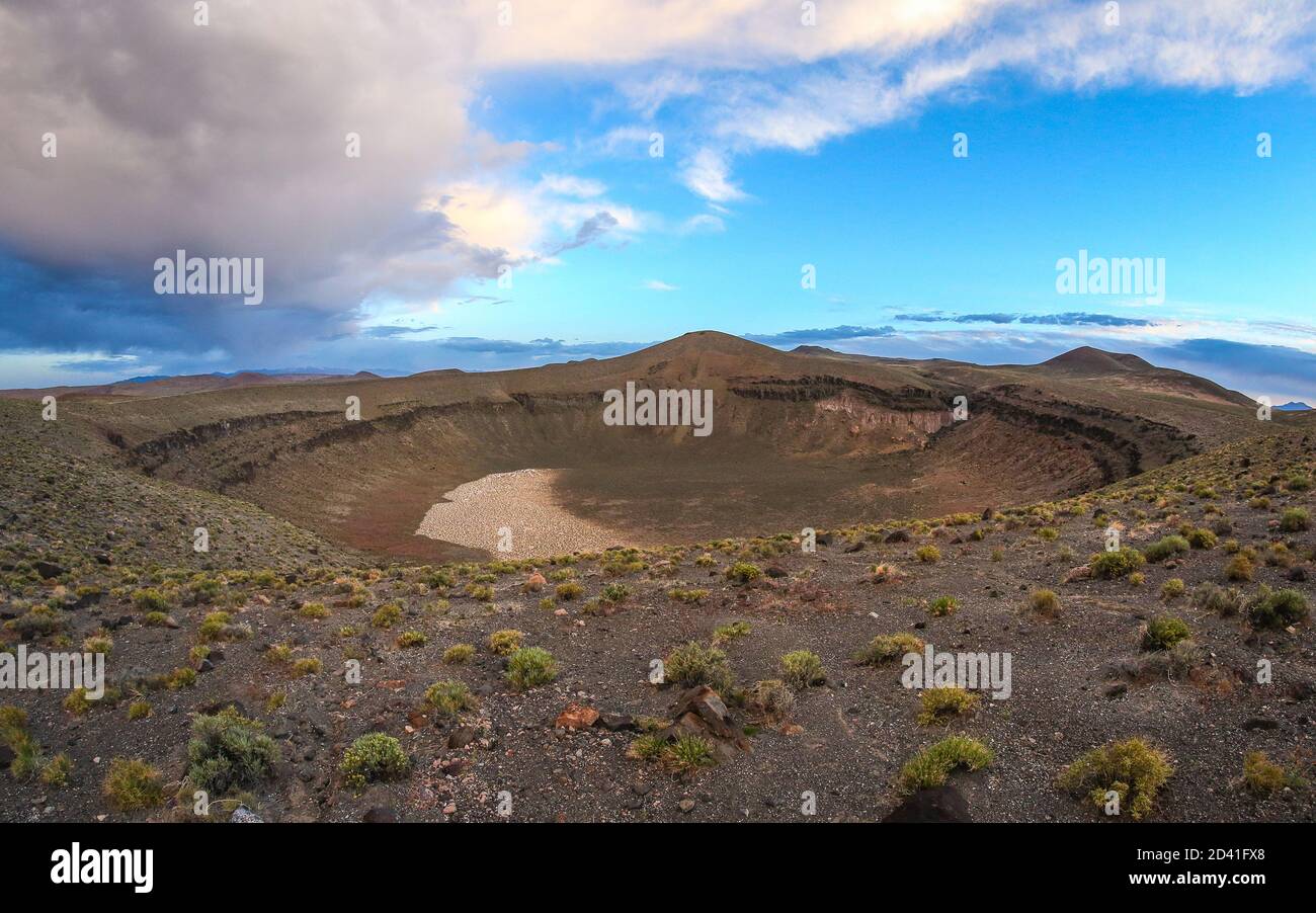 LUNAR CRATER, NEVADA, UNITED STATES - May 10, 2018: Lunar Crater is a ...