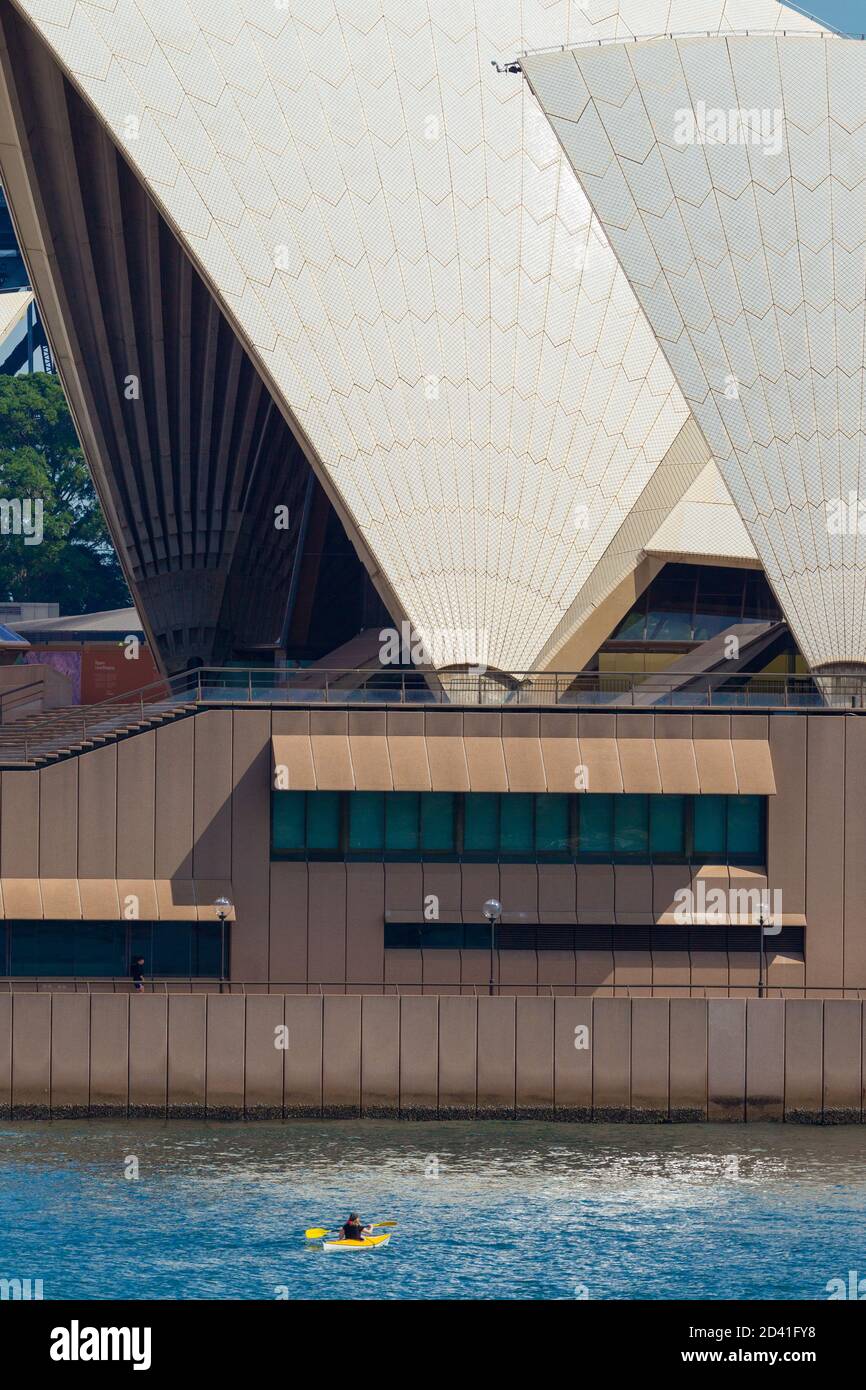 Kayaking on Sydney Harbour in Australia at Sydney Opera House Stock ...