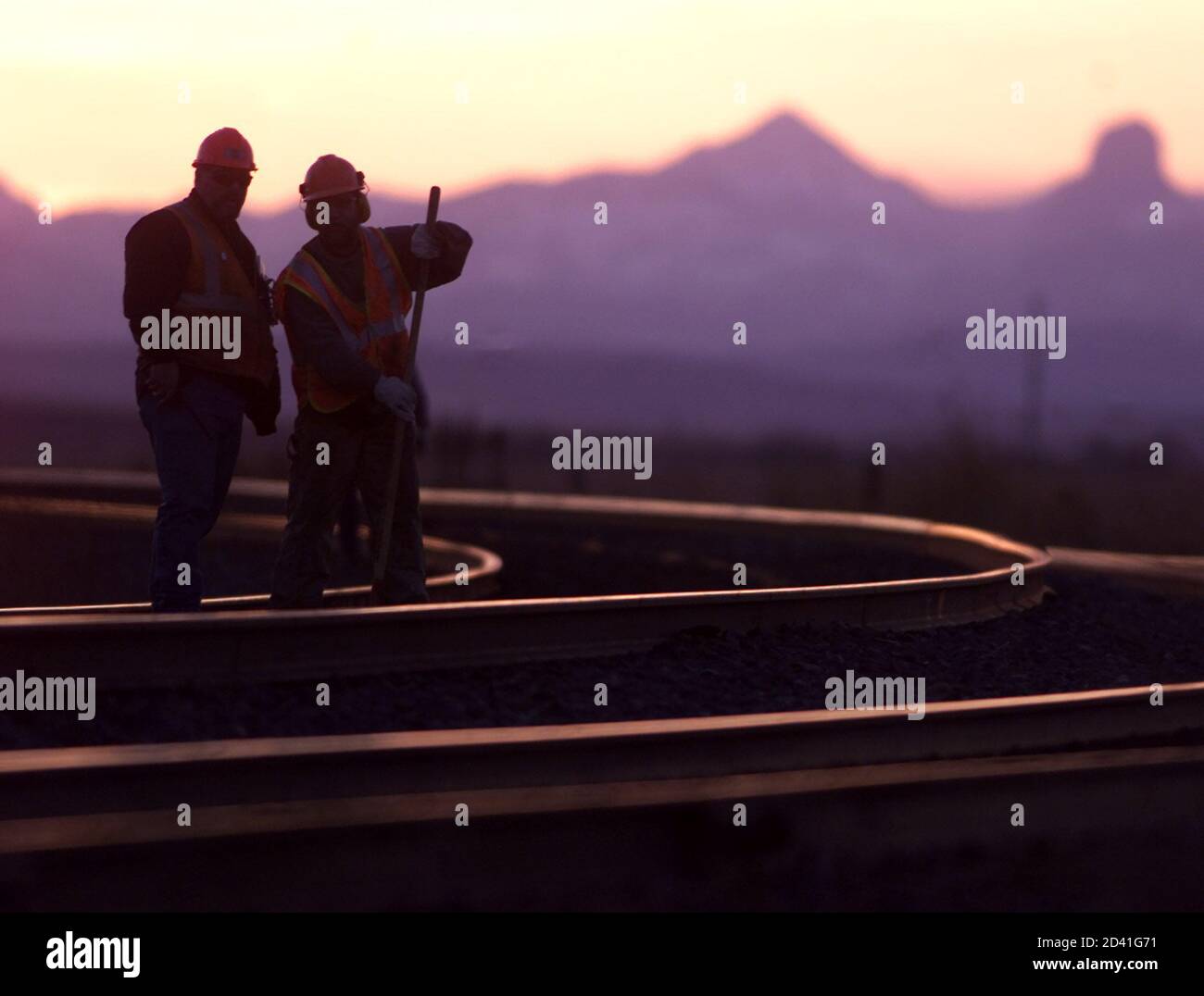 Replacing the rail hi-res stock photography and images - Alamy