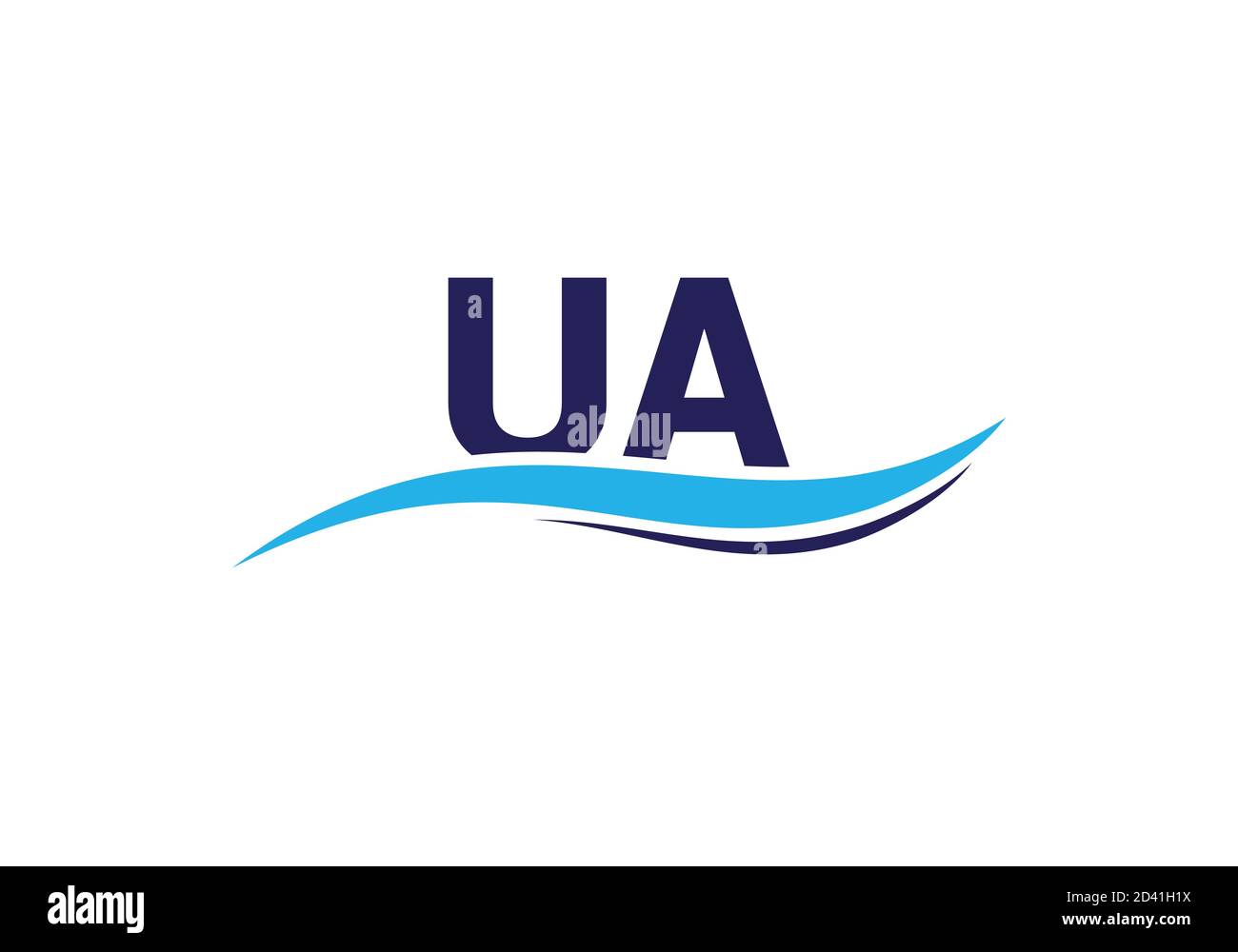 Initial Monogram Letter UA Logo Design Vector Template. Graphic ...