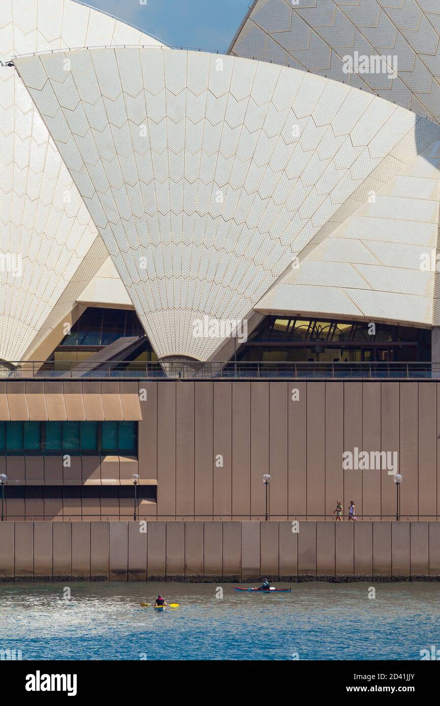 Kayaking on Sydney Harbour in Australia at Sydney Opera House Stock ...