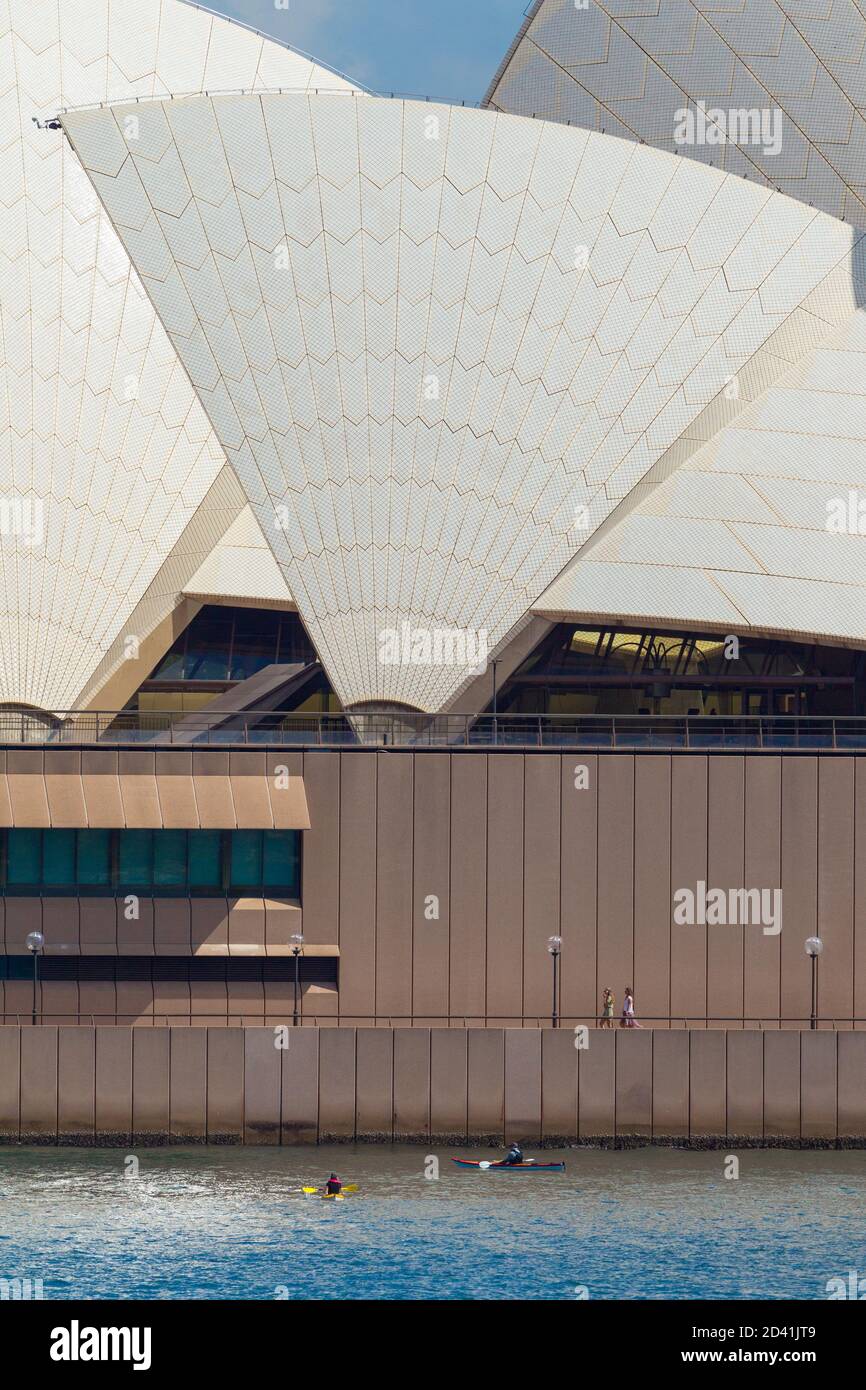 Kayaking on Sydney Harbour in Australia at Sydney Opera House Stock ...