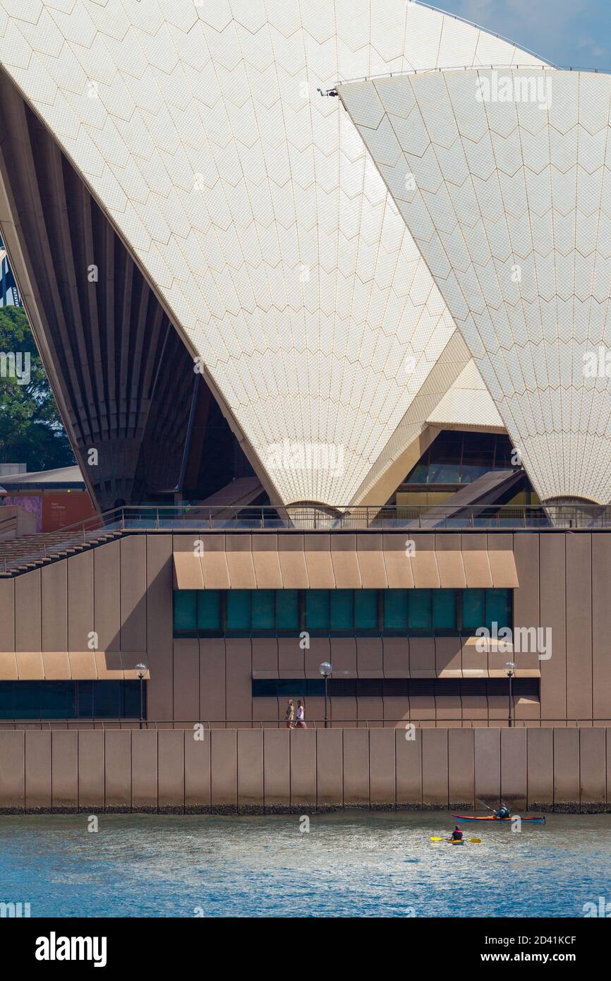 Kayaking on Sydney Harbour in Australia at Sydney Opera House Stock ...