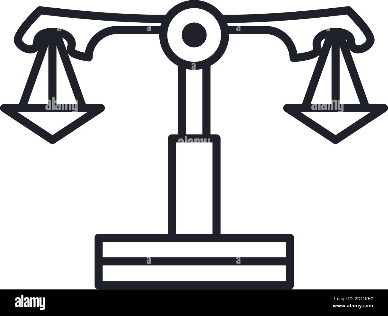 law scale line style icon design, justice legal and human rights theme ...