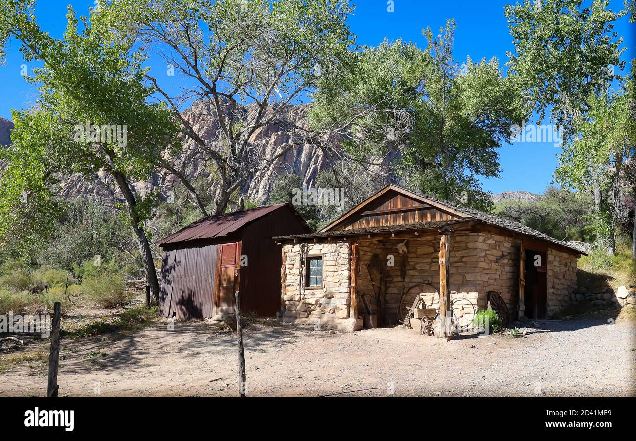 LAS VEGAS, NEVADA, UNITED STATES - Sep 23, 2018: A historic ranch ...